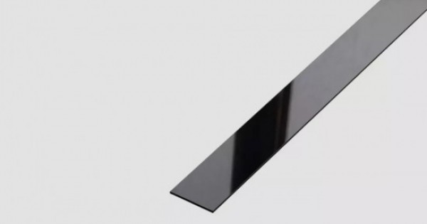 Platbanda inox negru oglinda 20x0.6x2700 mm